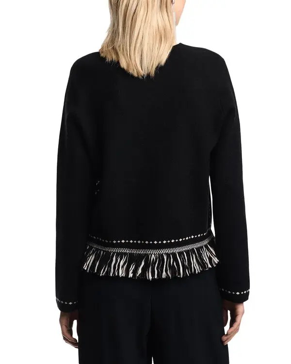 Emporio Armani Fringe Hem Sweater