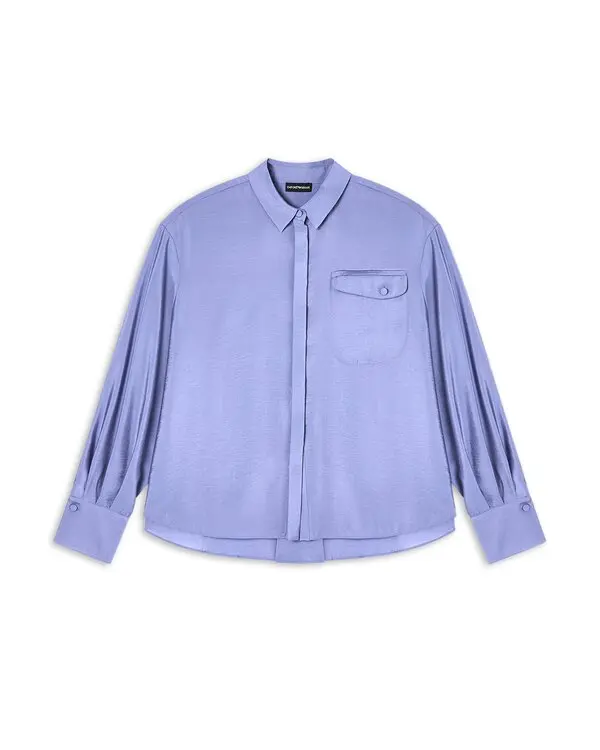 Emporio Armani Techno Rayon Long Sleeve Shirt