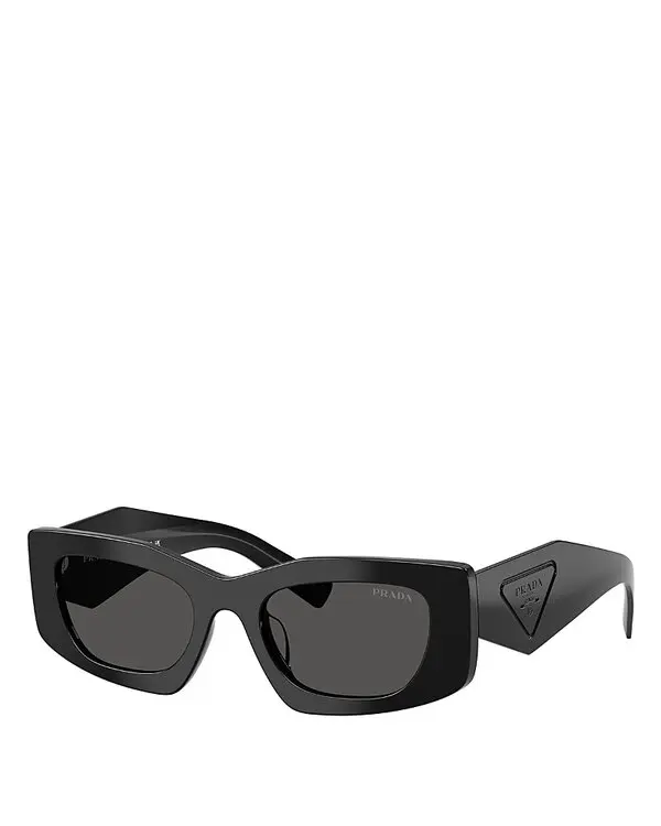 Prada Rectangular Sunglasses, 51mm - Black