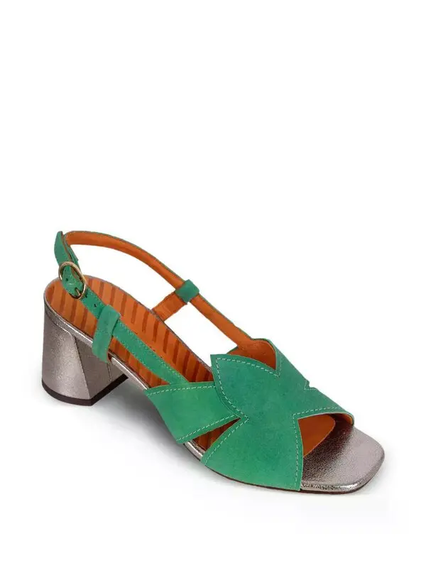 Chie Mihara Rutter Cut-out Sandals - Green