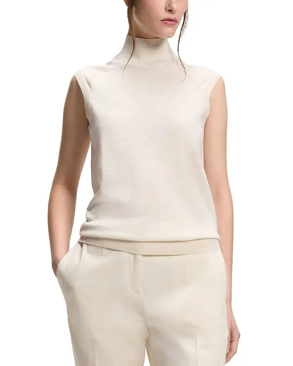 BOSS Fipini Sleeveless Sweater - Light Pumice