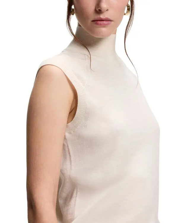 BOSS Fipini Sleeveless Sweater - Light Pumice