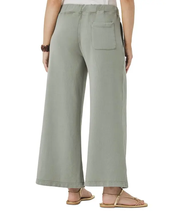 Splendid Greta Terry Cropped Pants - Eucalyptus