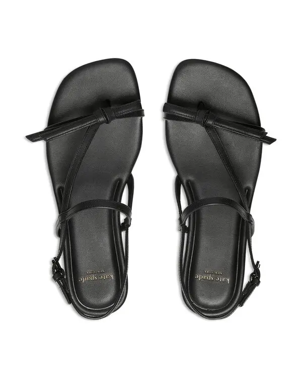 Kate Spade New York Loop Flat Sandals - Black