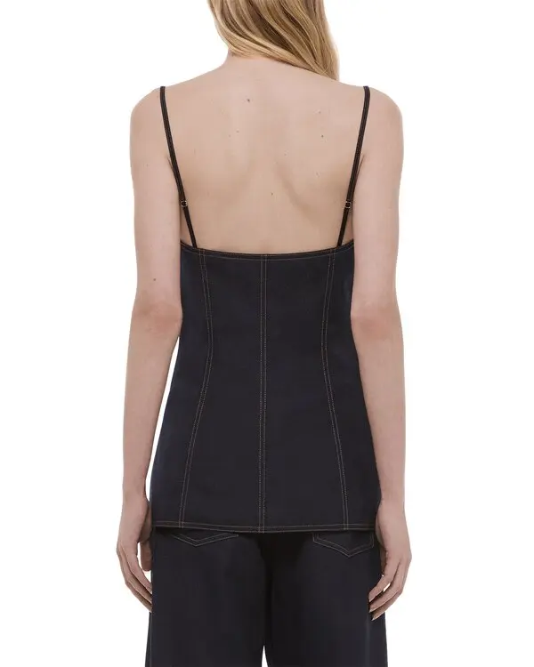Helmut Lang Minimal Slip Tank Top - Navy Melange