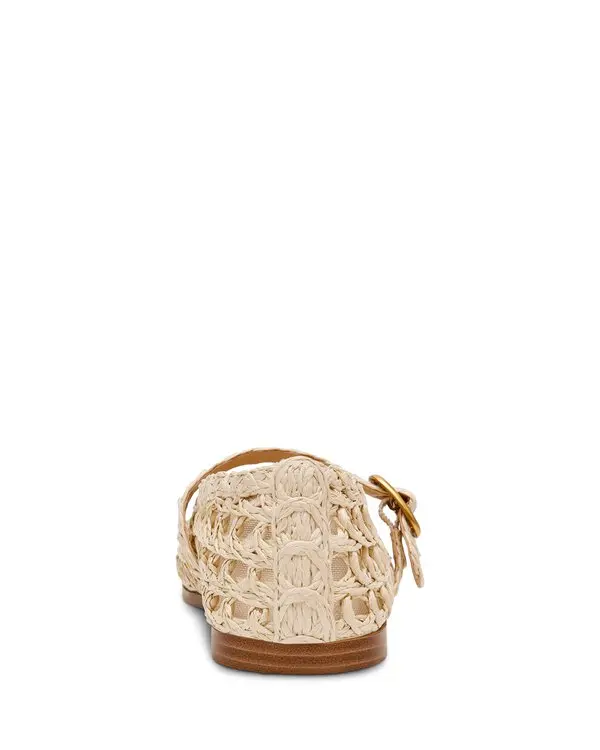 Steve Madden Melody Raffia Flats - Natural Raffia