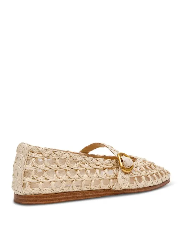 Steve Madden Melody Raffia Flats - Natural Raffia
