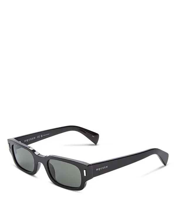 Alexander McQueen Rectangular Sunglasses 50mm - Black
