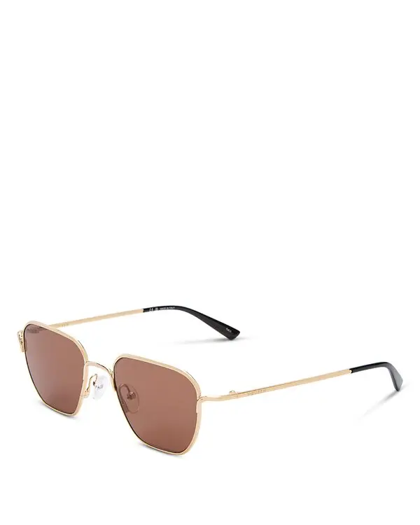 Alexander McQueen Geometric Sunglasses, 50mm - Gold