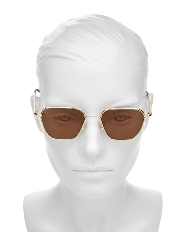 Alexander McQueen Geometric Sunglasses, 50mm