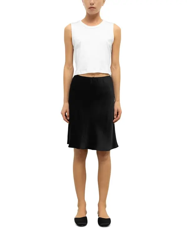LESET Barb Slip Skirt - Black
