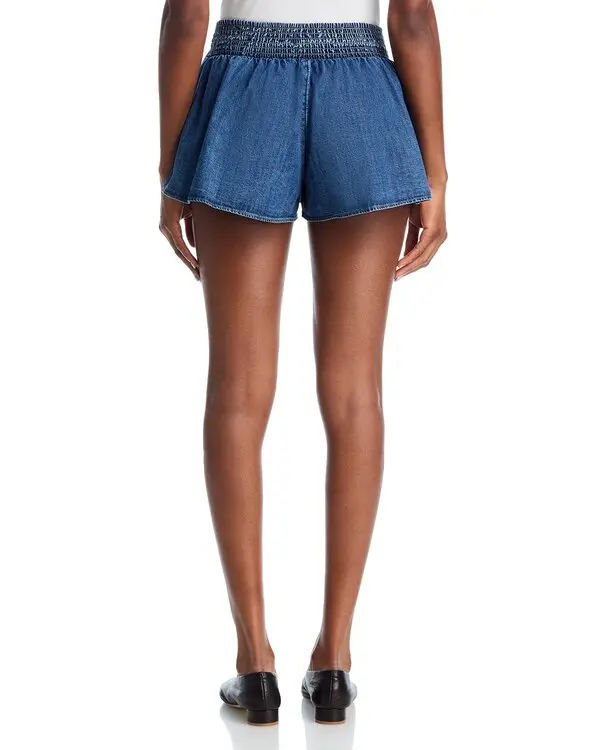 Free People Paradise Found Denim Skort - Mid Indigo
