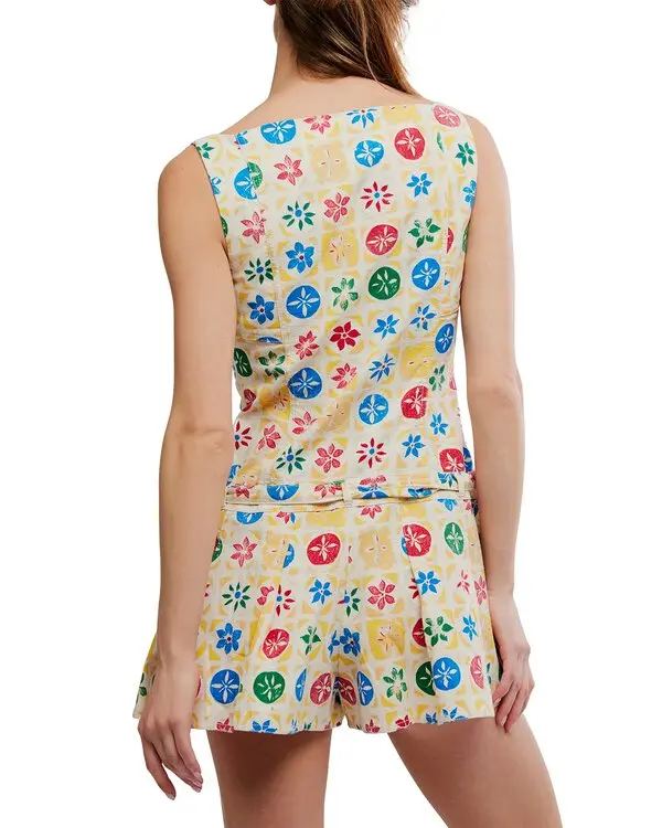 Free People Dune Dancer Romper - Buttercream