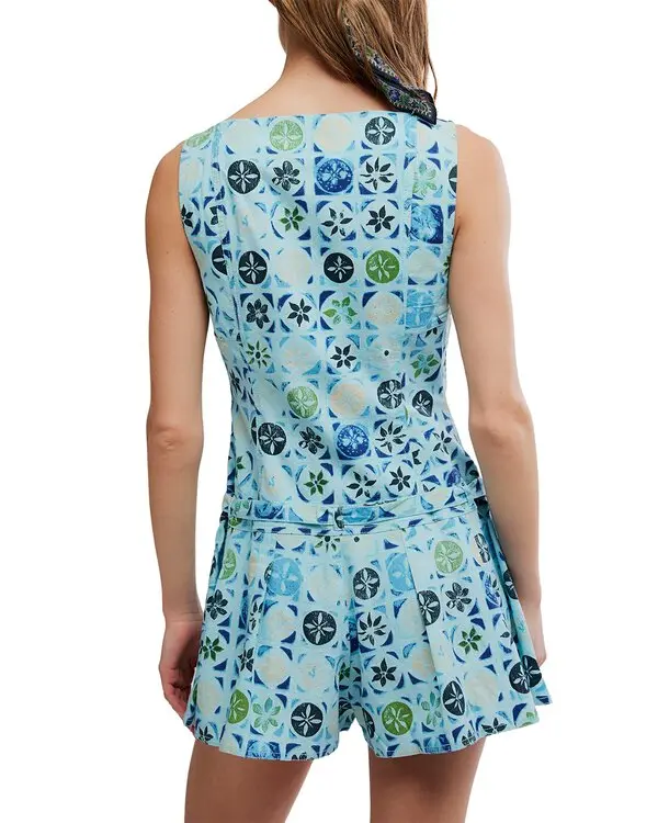 Free People Dune Dancer Romper - Sky Blue