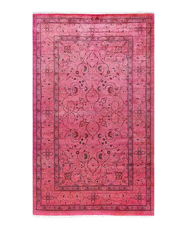 Bloomingdale'S Fine Vibrance M1030 Area Rug 4'7x7'7 - Pink