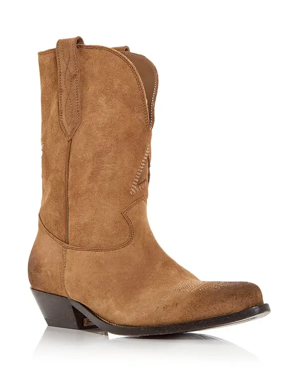 GOLDEN GOOSE Wish Star Western Boots - Cognac