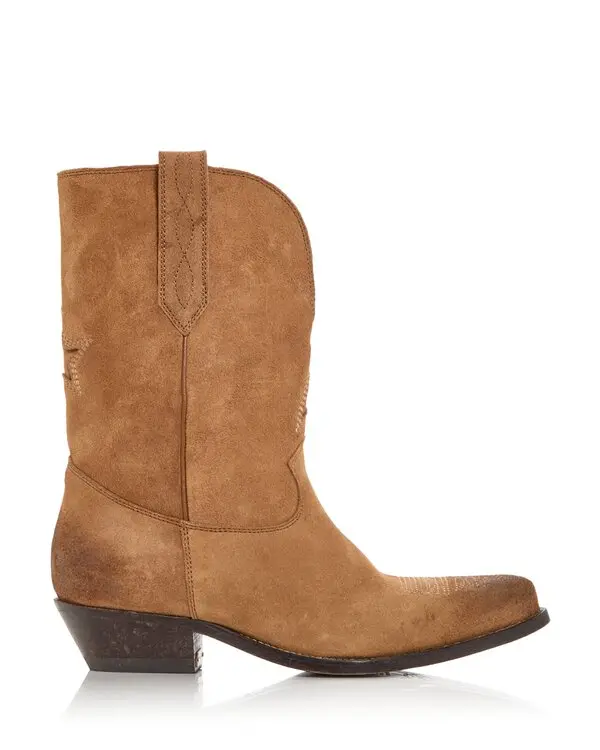 GOLDEN GOOSE Wish Star Western Boots - Cognac