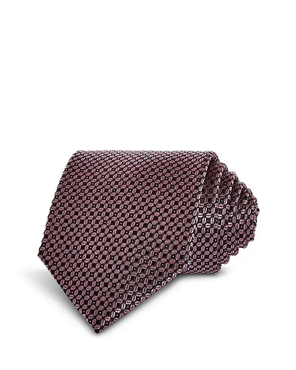 Bloomingdale'S Geometric Silk Tie - Pink