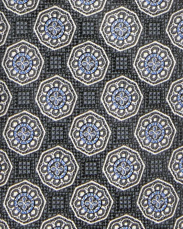 Bloomingdale'S Silk Medallion Tie - Grey