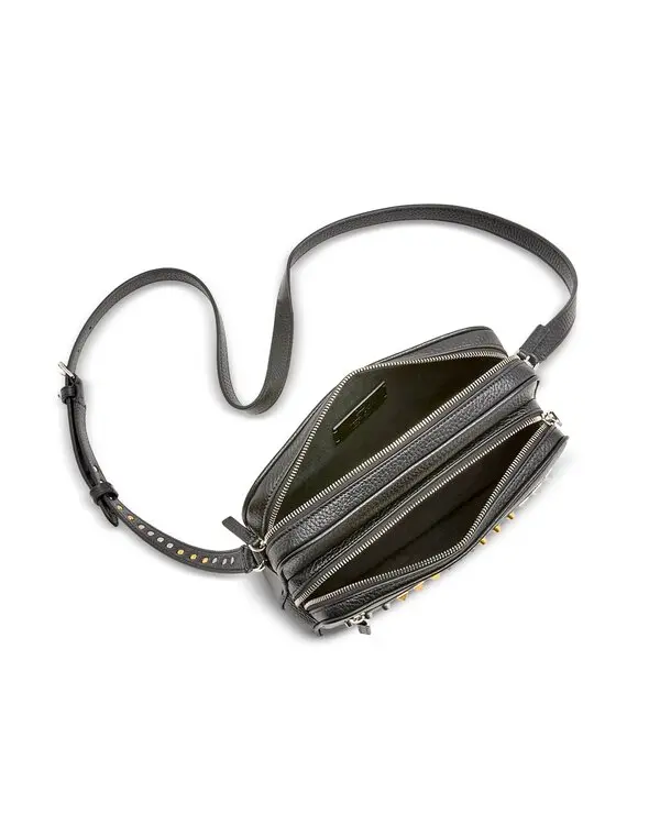 Valentino Garavani Embellished Leather Camera Crossbody Bag