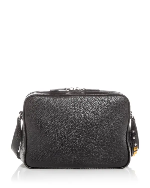 Valentino Garavani Embellished Leather Camera Crossbody Bag