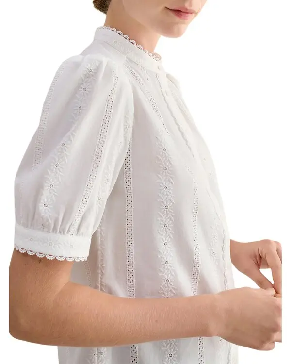 HOBBS LONDON Sawyer Embroidered Blouse