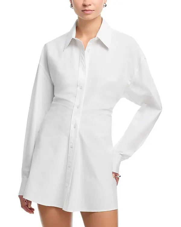 Alexander Wang Long Sleeve Mini Dress - White