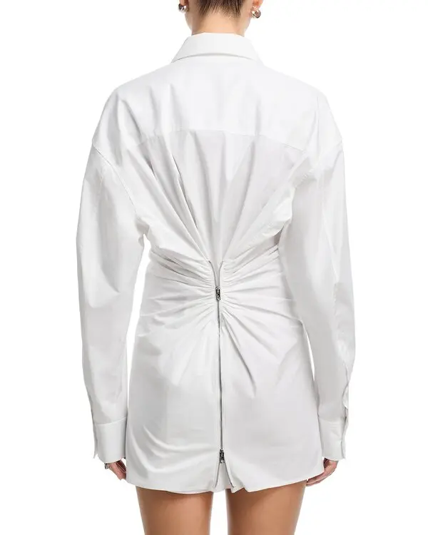Alexander Wang Long Sleeve Shirt Dress - White