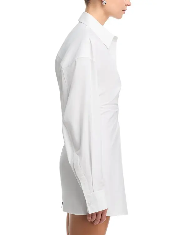 Alexander Wang Long Sleeve Shirt Dress - White