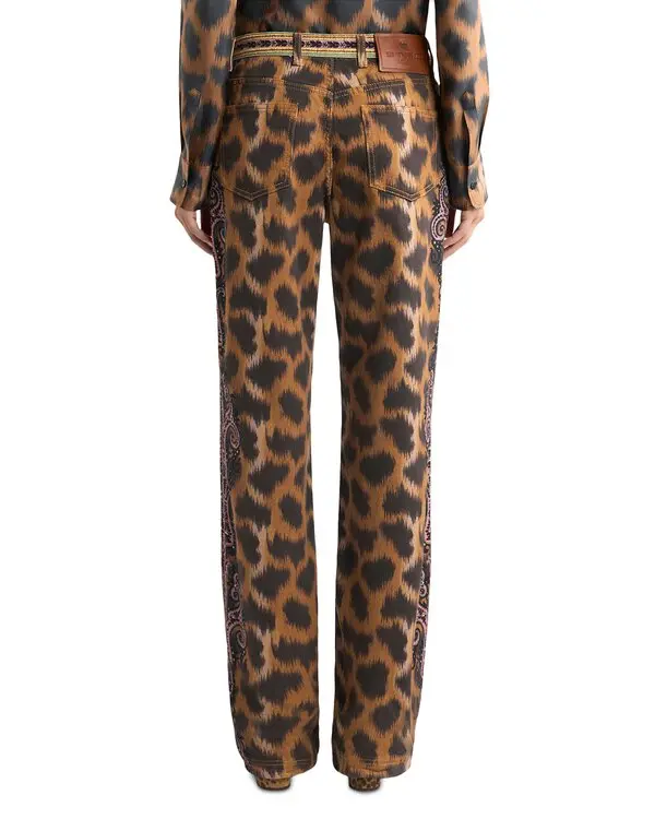 Etro Bootcut Printed Jeans - Printed Brown