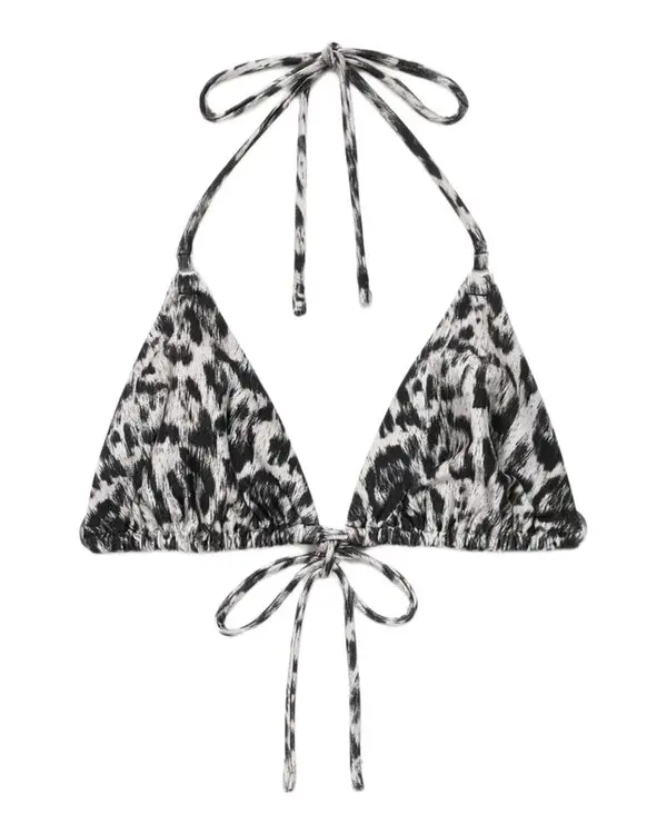 ALLSAINTS Saph Bikini Top - Grey Leopard