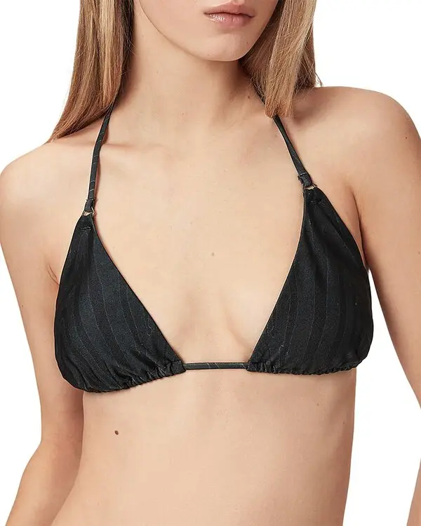 ALLSAINTS Saph Bikini Top - Zebra Black
