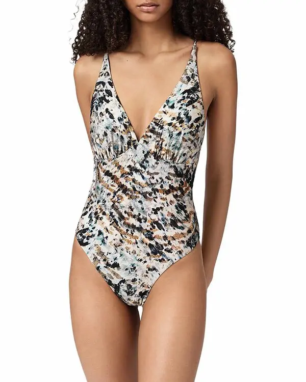 ALLSAINTS Saph One-piece Swimsuit - Canter Fawn