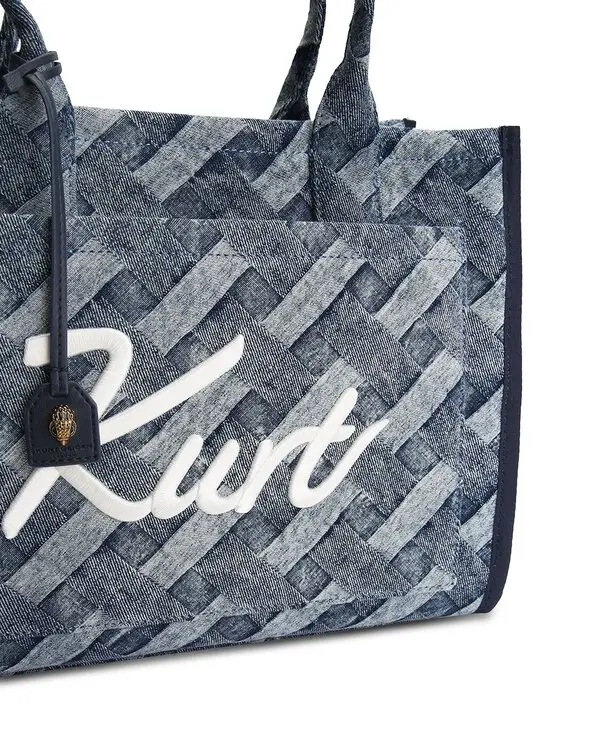 Kurt Geiger Woven Denim Tote