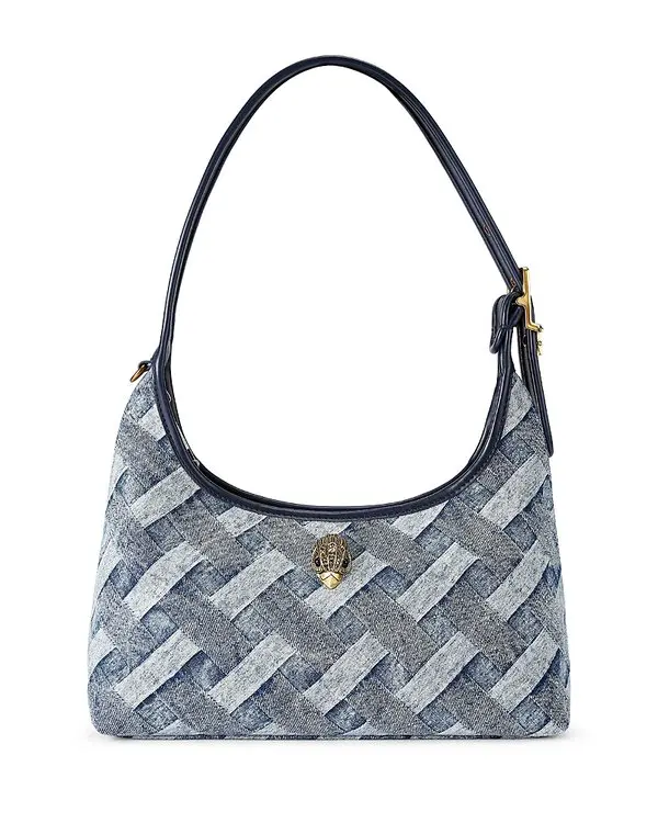 Kurt Geiger Woven Denim Shoulder Bag - Navy