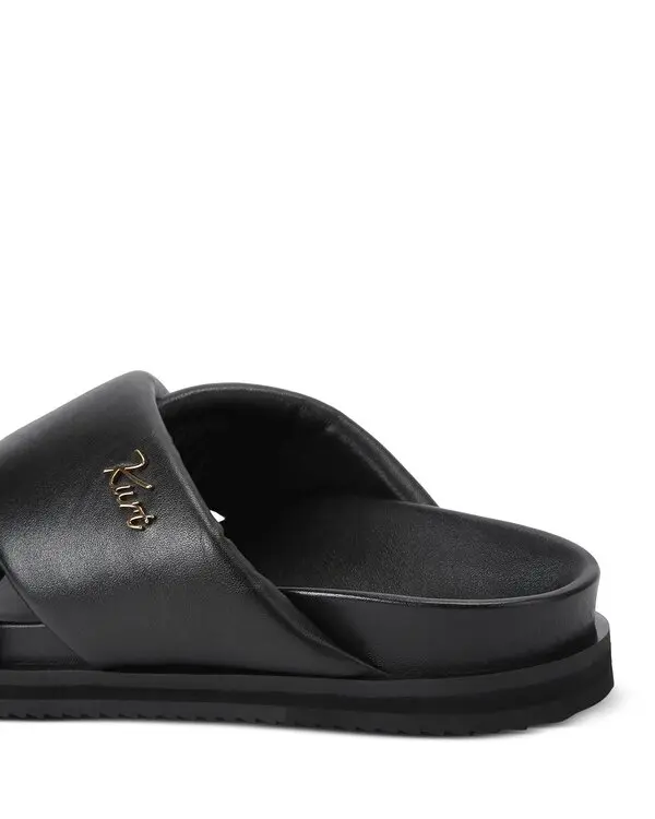 Kurt Geiger Baron Pumped Slide Sandals - Black
