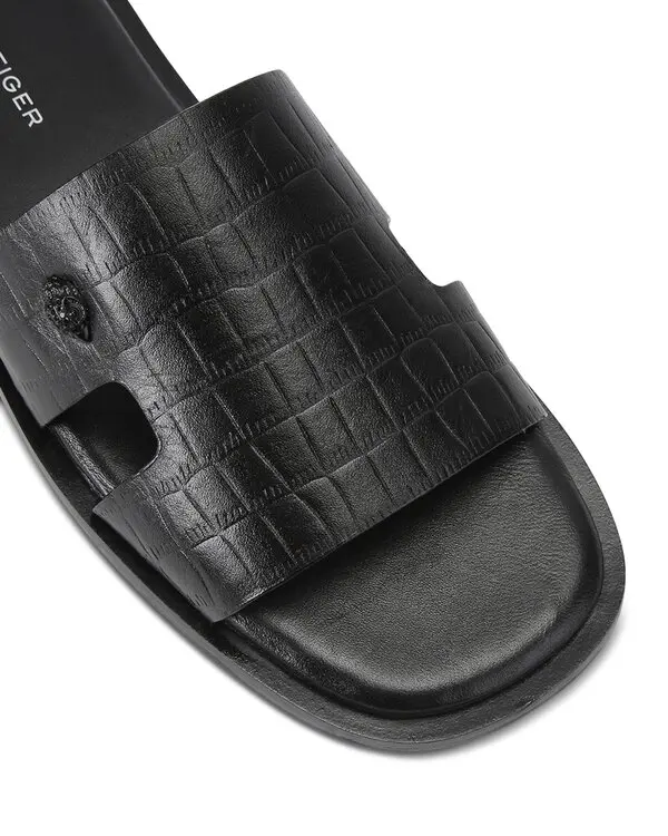 Kurt Geiger Bond Cutout Slide Sandals - Charcoal