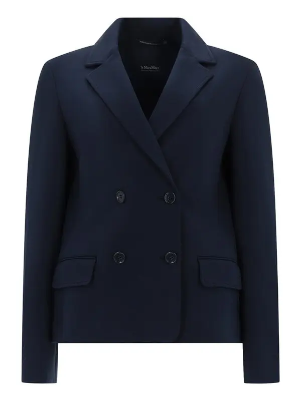 Max Mara Double-breasted Jacket - Blue