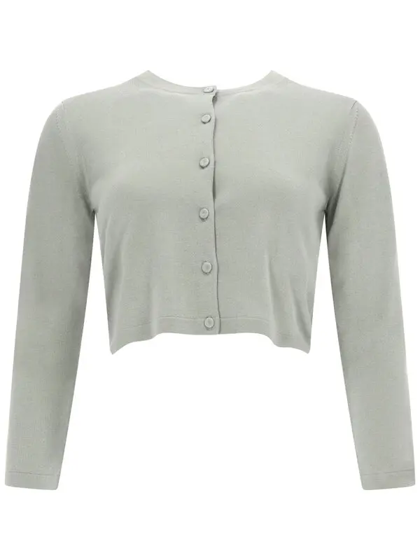 Max Mara Silk Cardigan - Green