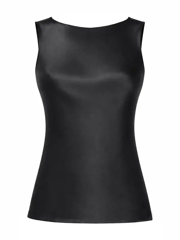 Nina Ricci Silk Draped Top - Black