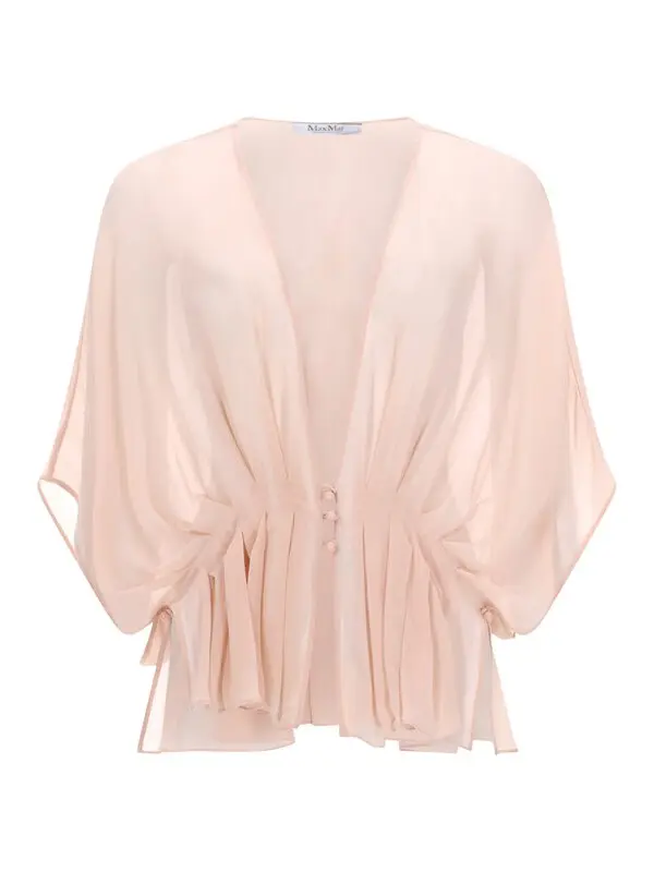Max Mara V-neck Top - Pink