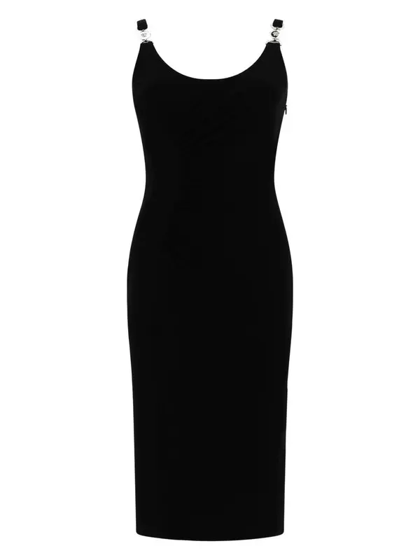 Versace Sleeveless Midi Dress - Black