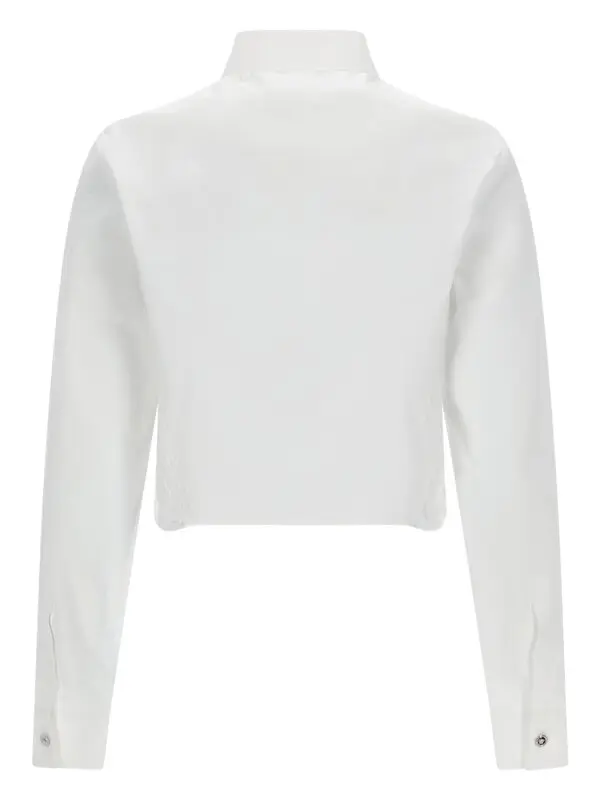 Versace Shirt With Lace Inserts - White