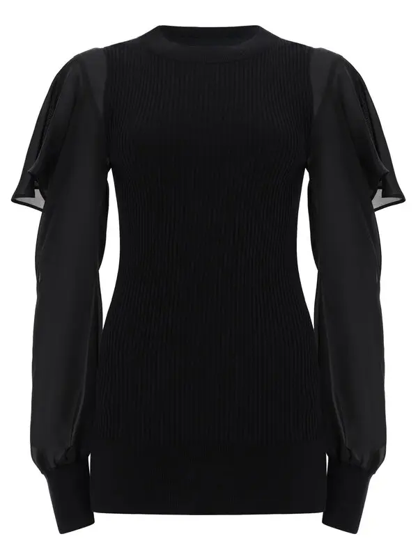 Sacai Semi-transparent Sleeve Shirt