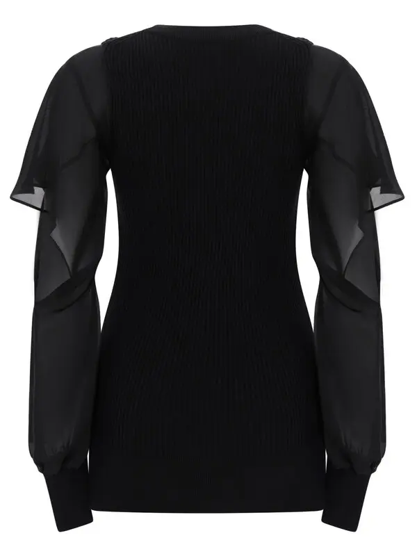 Sacai Semi-transparent Sleeve Shirt
