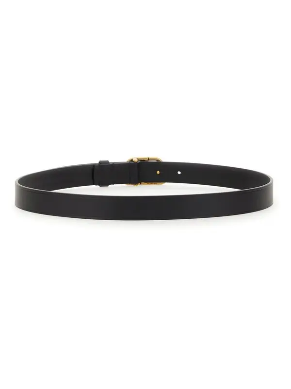 Balenciaga Bb Thin Belt - Black