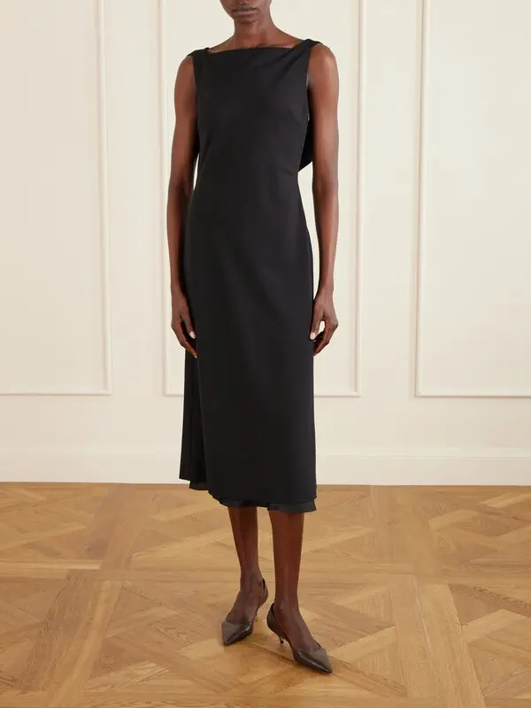 THE ROW Henna Wool Midi Dress