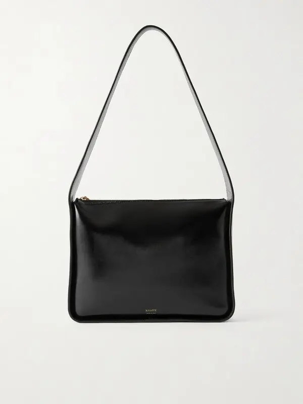 Khaite Lori Textured-leather Shoulder Bag - Black