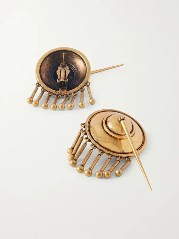 Versace Tone Metal Earrings