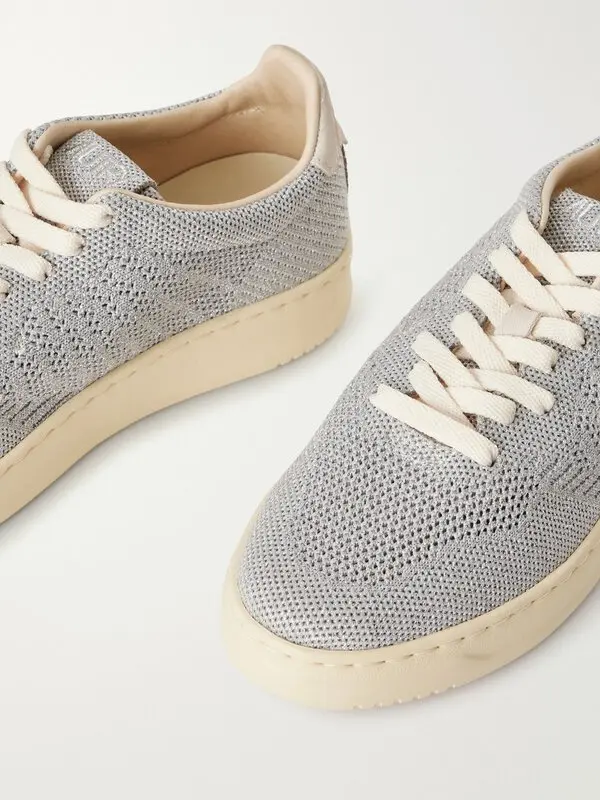 AUTRY Easyknit Metallic Knitted Sneakers - Gray